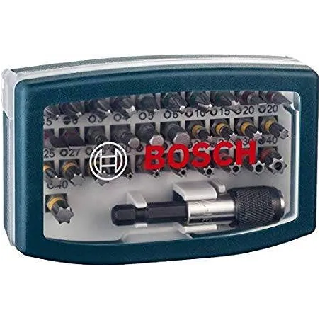 Juego de Puntas Bosch 32 Piezas puntas Azul con adaptador para ...