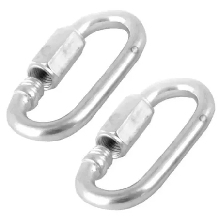 Mosqueton 5mm con Seguro P2u x12Pzas Bandola de Aluminio Toolcraft TC2542